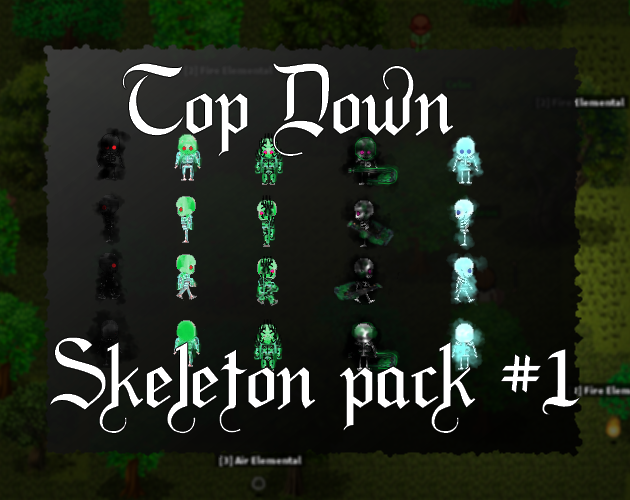 Top Down 2D Skeleton Sprite Pack #1 by Logiklik