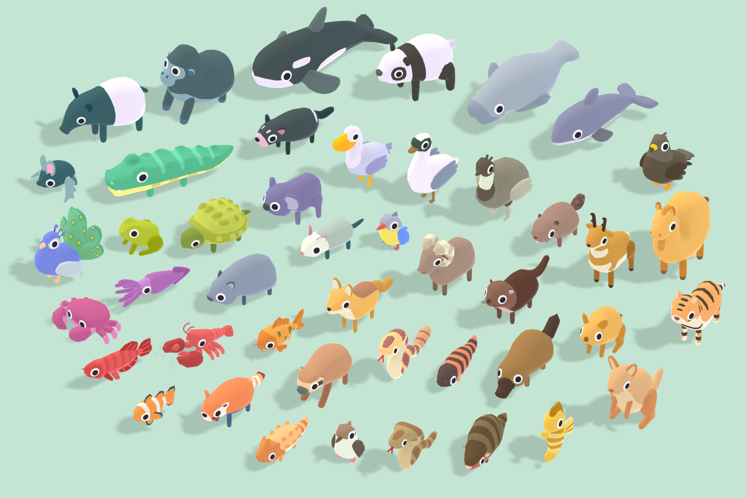 Quirky Series - Animals Mega Pack Vol 2 by omabuarts