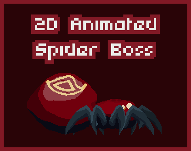 2D Pixelart Spider Queen [Sidescroller] by Deadpixel Studio - Sparkiie
