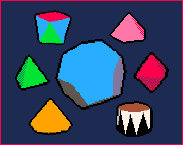 Custom picoCAD Shape Pack by Speak the Sky