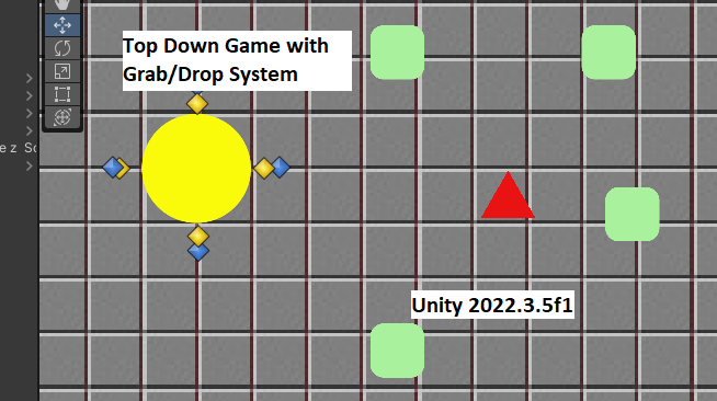 Day 1: Topdown 2D Grab/Drop with Enemy [Unity] by SableTheRed for DAY 1 - Pass the GAME ...