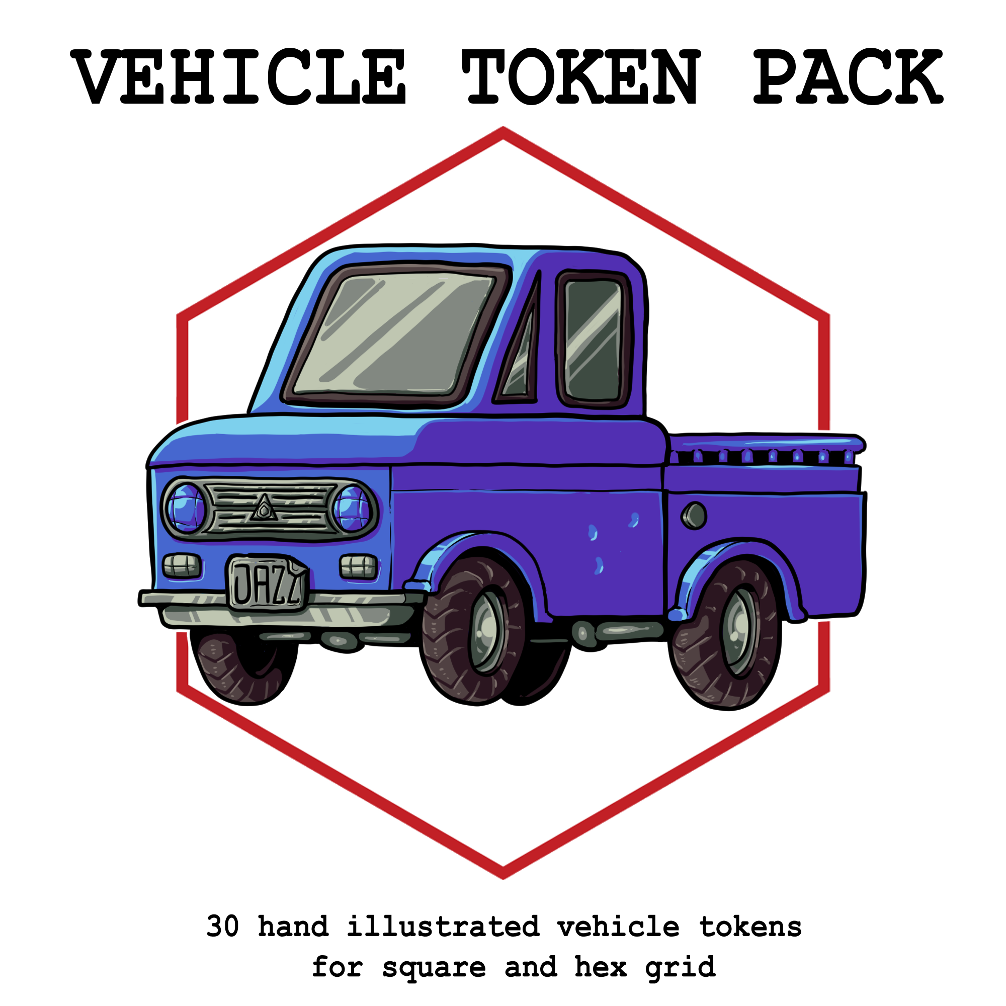 Vehicle Token Pack by Feuer in Soho