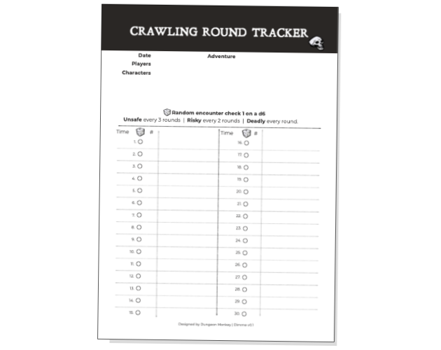 Shadowdark Crawling Tracker by Dungeon Monkey