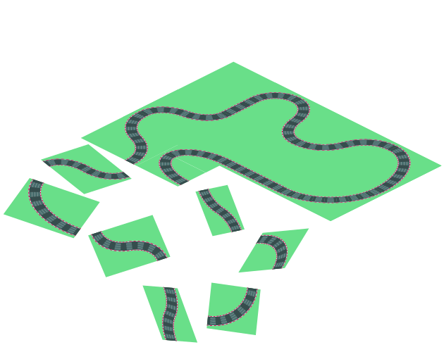 Racing track tiles by D8H