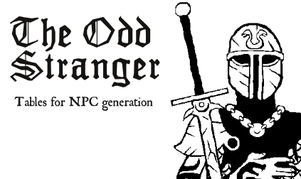 The Odd Stranger (a NPC generator for MÖRK BORG) by subotai