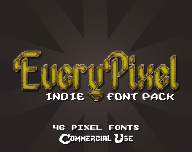 EveryPixel | Indie Font Pack by Chequered Ink