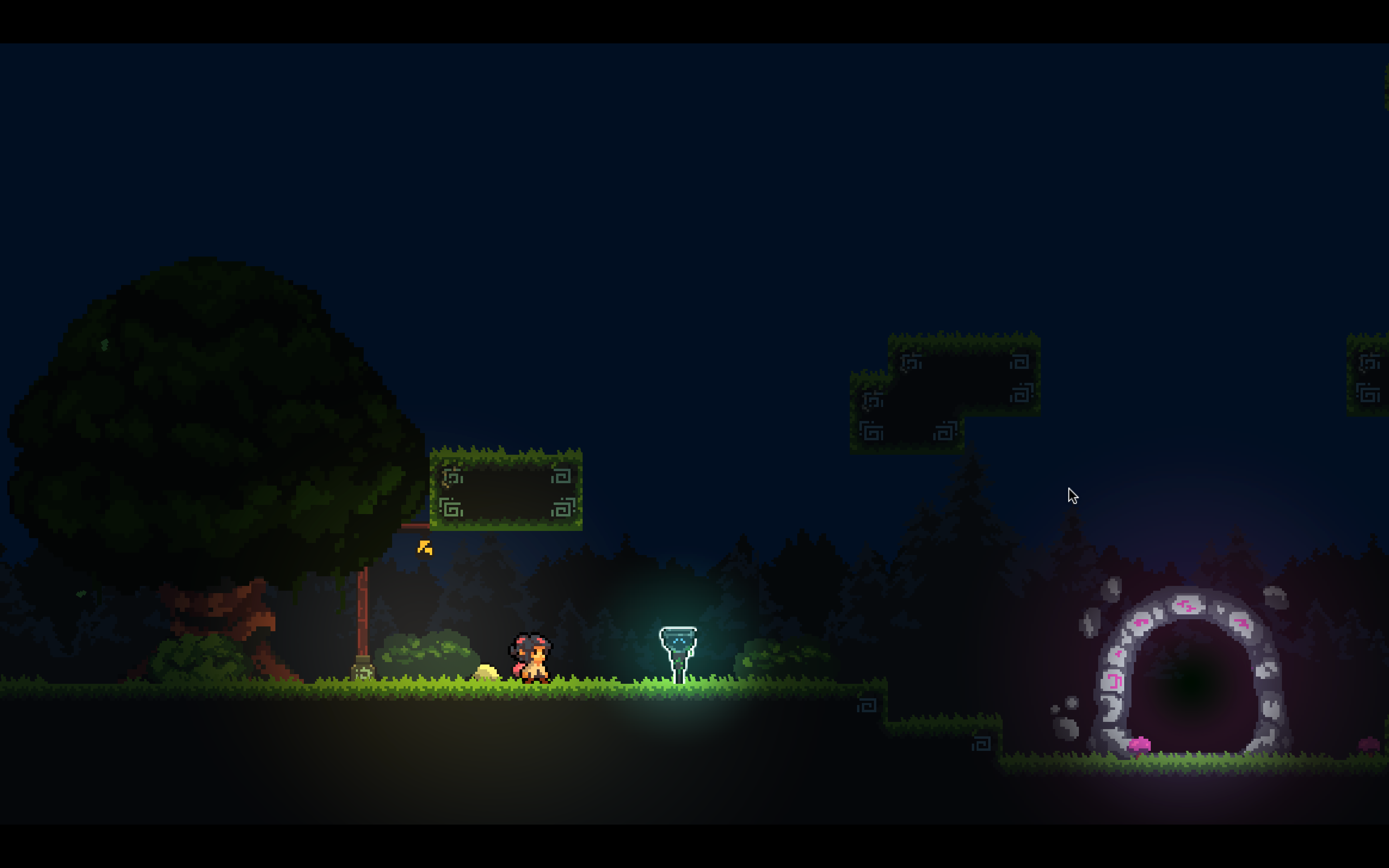 Platformer Art Package - Night Forest by Bissash