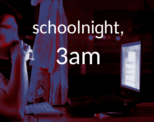 schoolnight, 3am by ellis dex for O2A2 2023 - Visual Novel Jam - itch.io