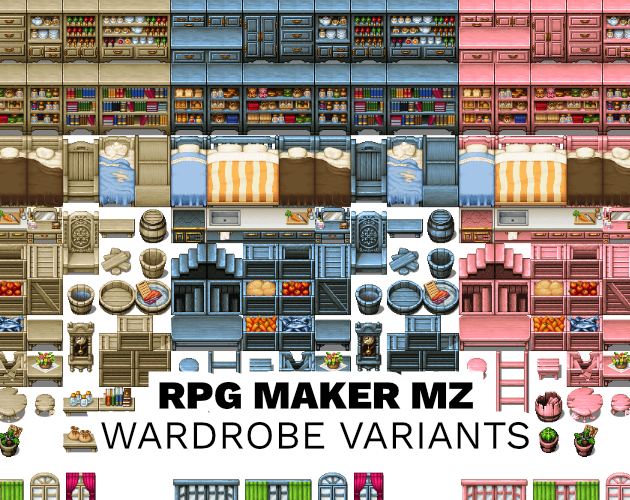 Wardrobe Variants (RPG MAKER MZ) by LadyLuck