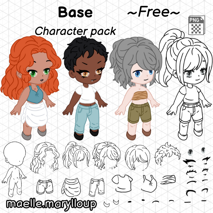 Build a character ~Basics (free) by MaelleMarylloup