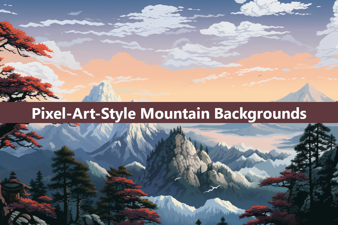 Mountains - Smooth Art Style Backgrounds by Jamon