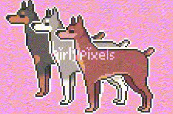 2D Doberman Sprite by girlypixels