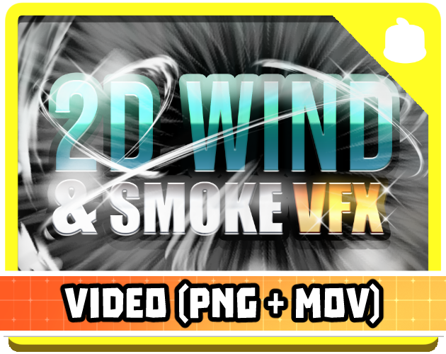 2D Wind & Smoke VFX - PNG Sequences by CartoonCoffee