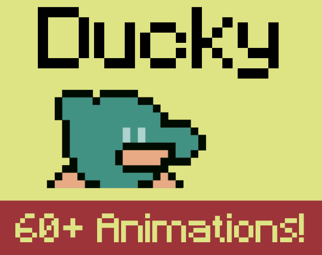 Ducky (2D pixel-art animated duck character) || Unity & Unreal ...