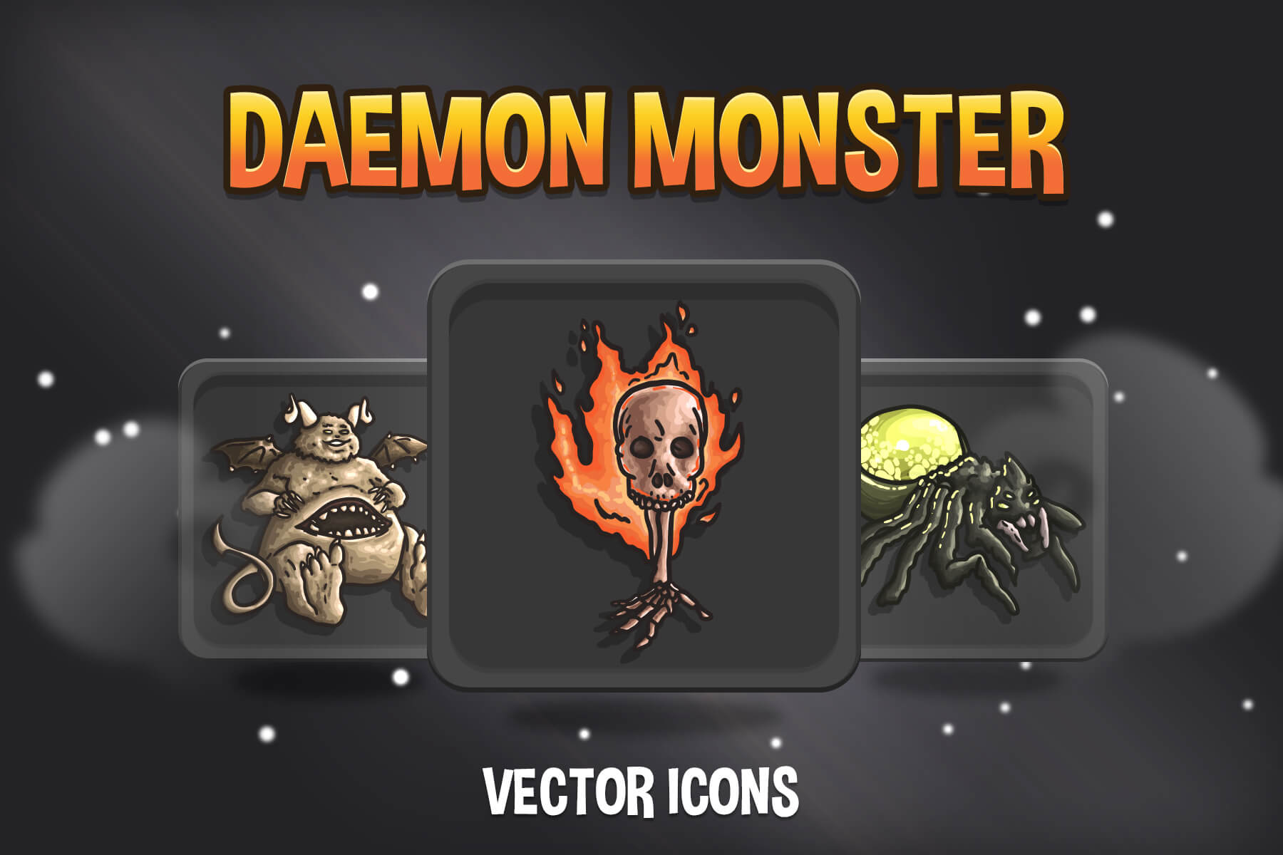 Daemon Monster RPG Icons by Free Game Assets (GUI, Sprite, Tilesets)