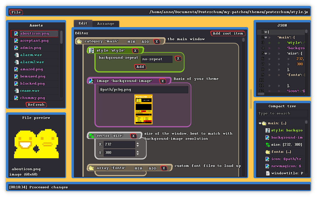 Pesterchum theme editor 2000 by (lis)anne