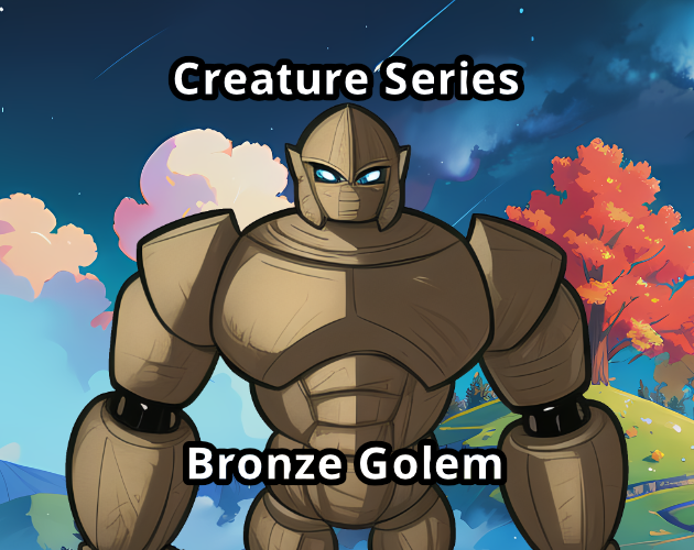 Bronze Golem - Creature Series by megaberry
