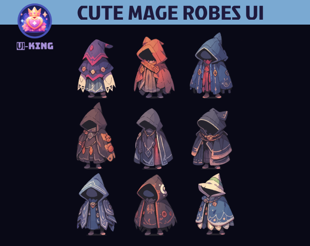 CUTE VECTOR MAGE ROBES UI by UI-KING