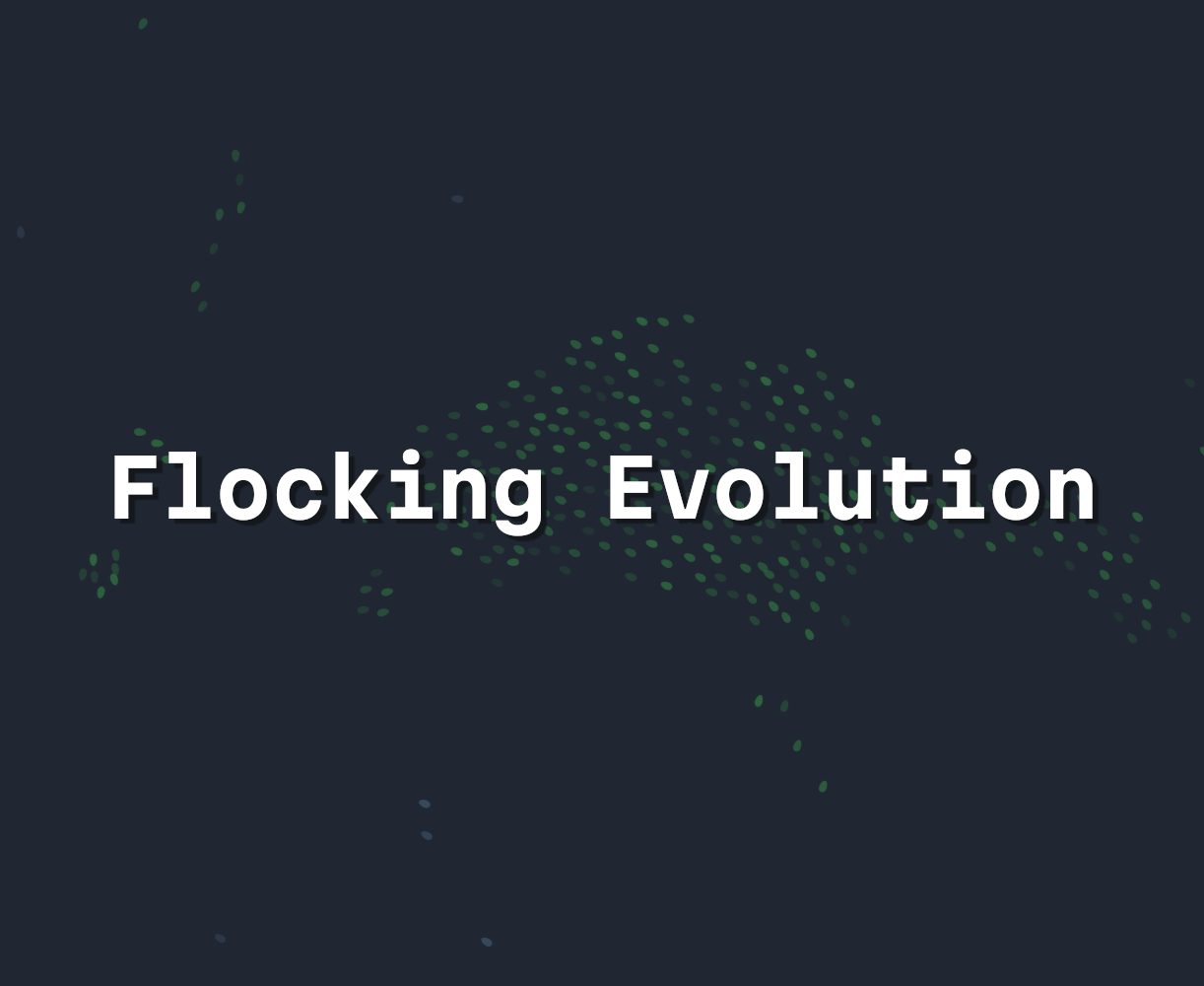 Flocking Evolution by Noodle Games