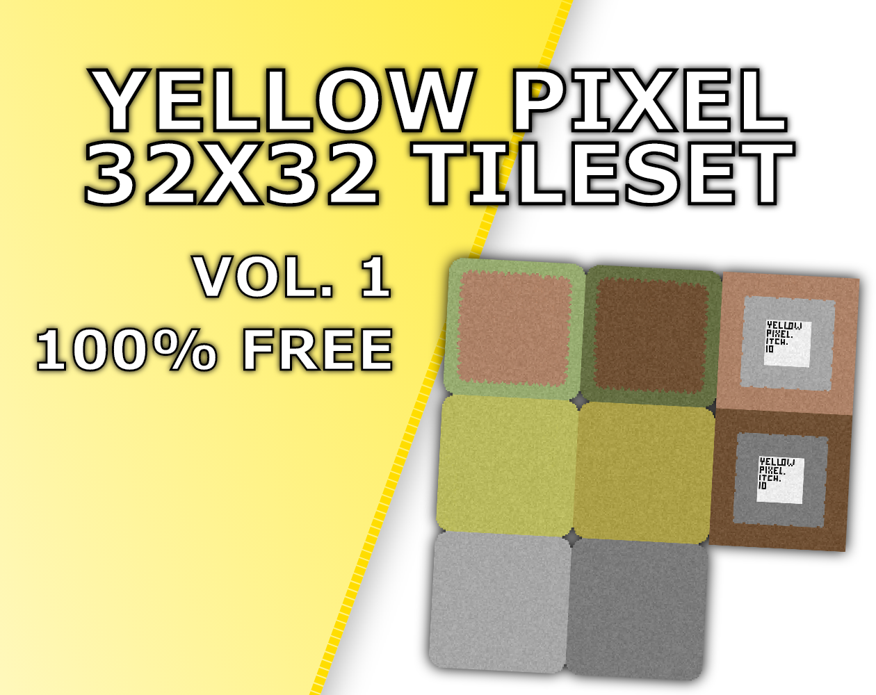 32x32 2D PIXEL PLATFORMER TILESET VOL. 1 by Yellow Pixel