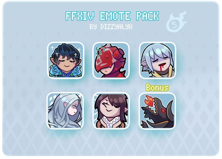 FFXIV Heavensward Emote Pack by DizzyAlyx