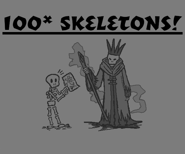 100* Skeletons! by thehermiticbear for One-Page RPG Jam 2023 - itch.io