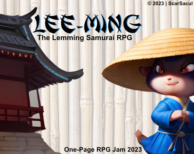 Lee-Ming by ScarSacul for One-Page RPG Jam 2023 - itch.io