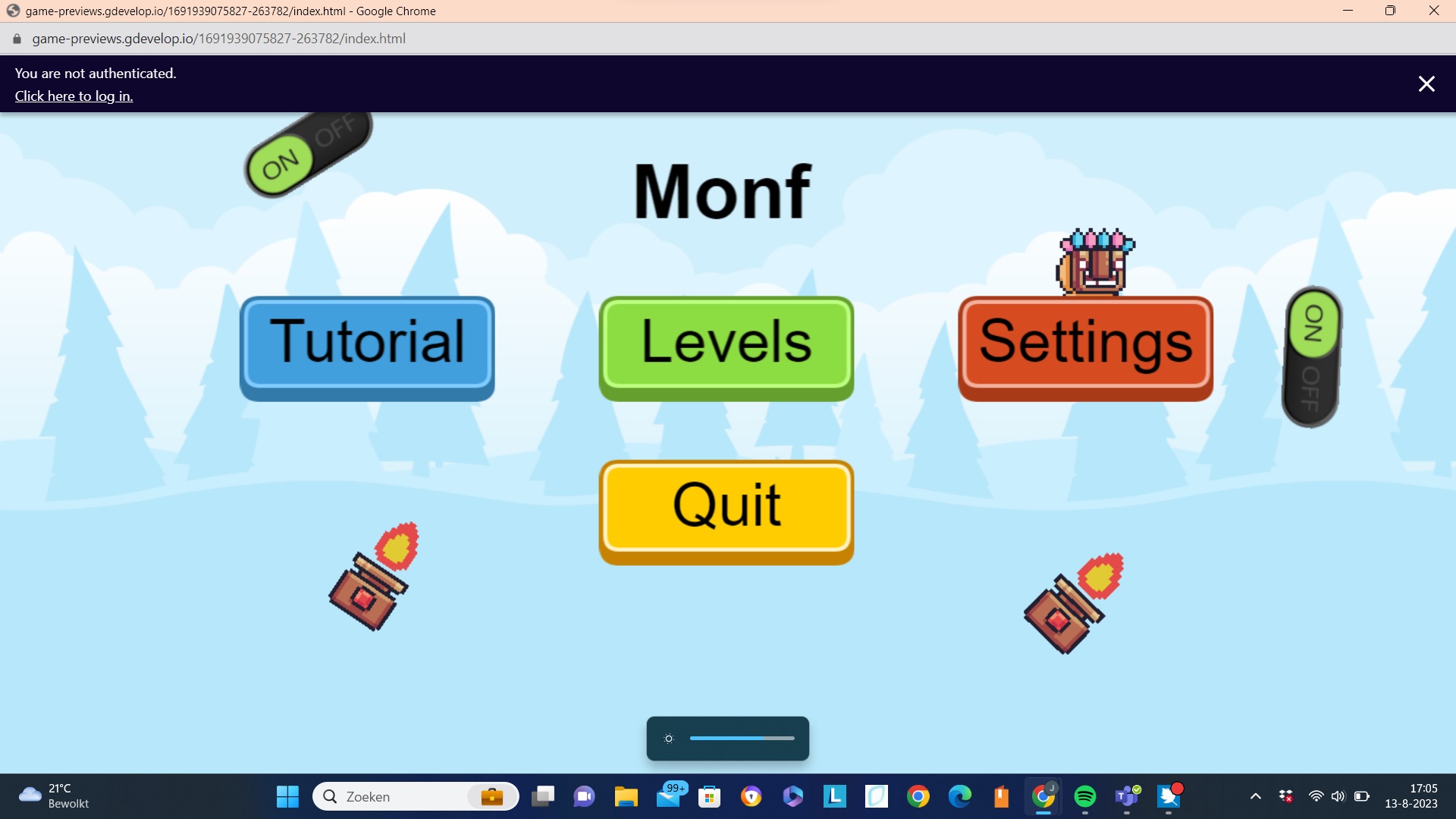 Monf by Het eendje for GDevelop BIG Game Jam #4 - itch.io