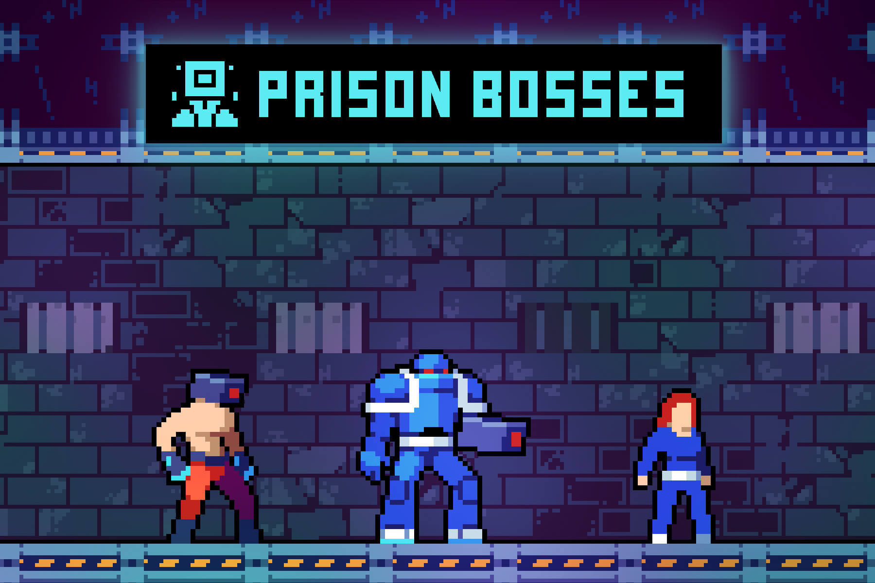 Prison Bosses Pixel Spritesheet Pack by Free Game Assets (GUI, Sprite ...