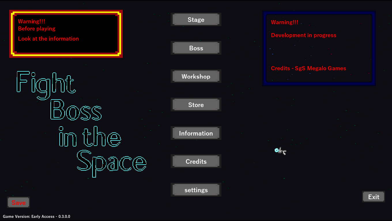Fight Boss in the Space by SgS Megalo Games