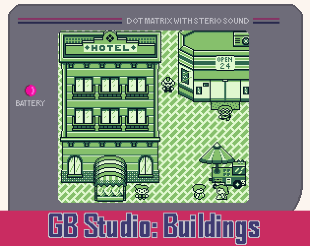 GB Studio Buildings by The Pixel Nook