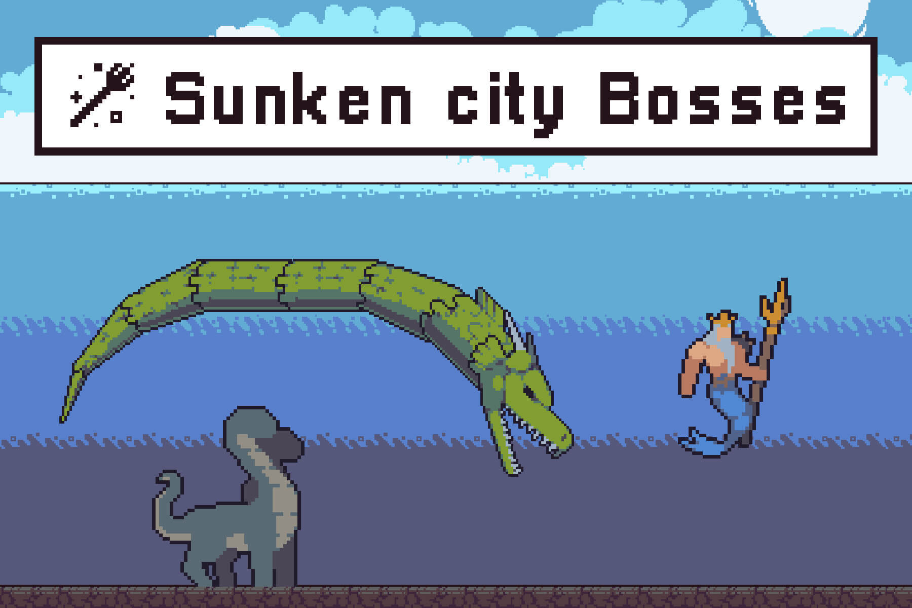 Underwater Enemies Pixel Sprite Pack by Free Game Assets (GUI, Sprite ...