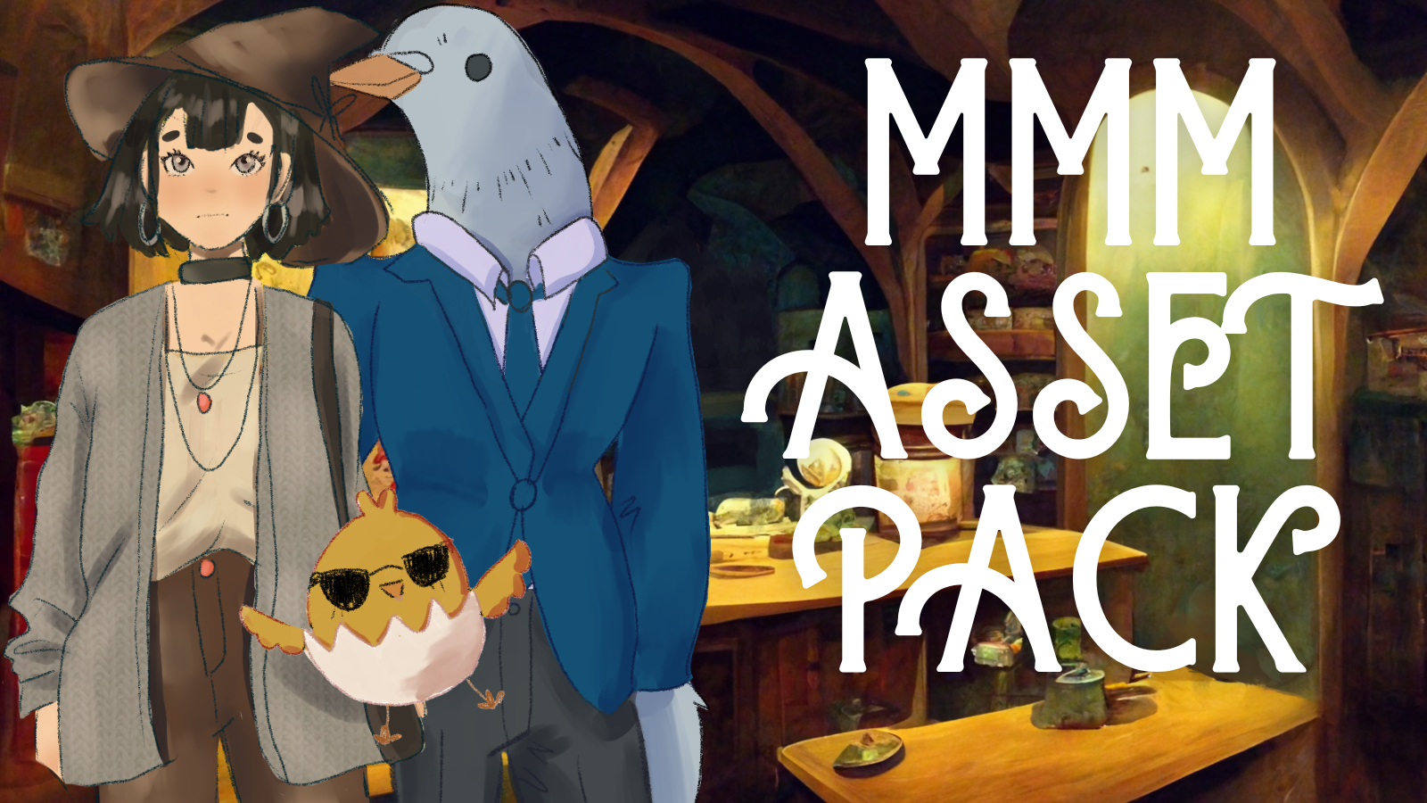 MMM Visual Novel Asset pack bundle by Alisa's Studio