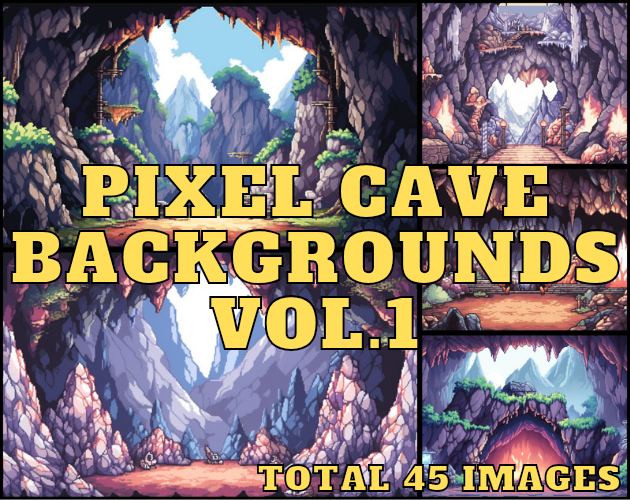 Pixel Cave Backgrounds Vol.1 by MugenEncount