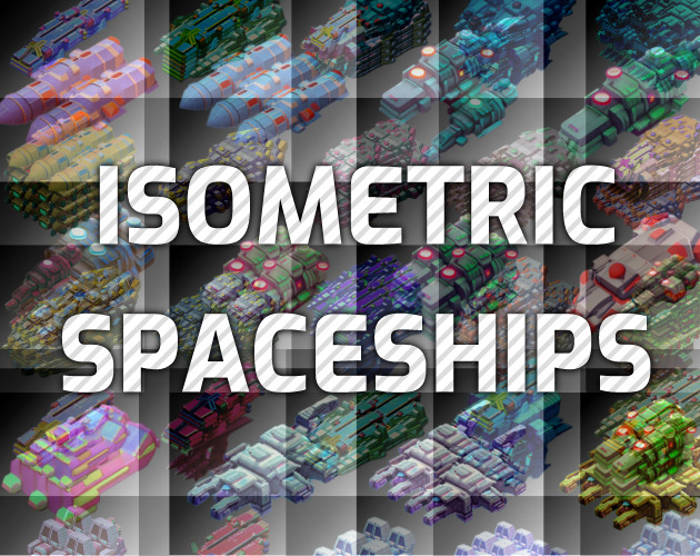 Isometric Spaceships (80+ Units +PSD) by GameSupplyGuy
