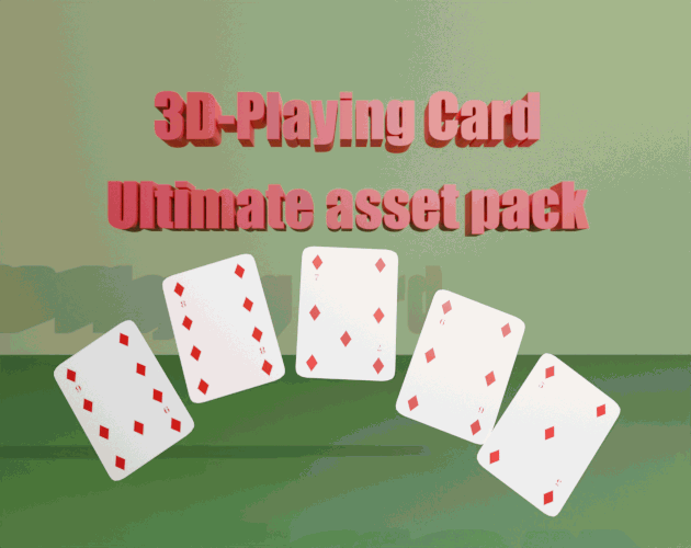 Ultimate 3D-Playing card asset pack by AarniTuli