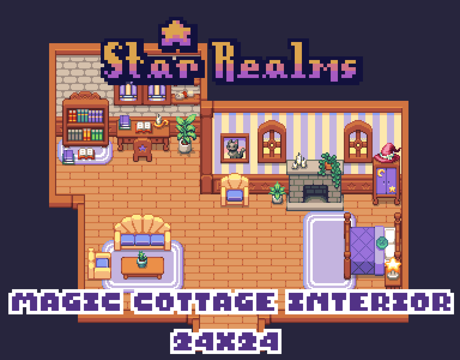 Star Realms: Magic Cottage Interior by Kerrie Lake