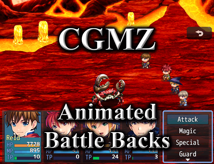 [CGMZ] Animated Battle Backs for RPG Maker MZ by Casper Gaming