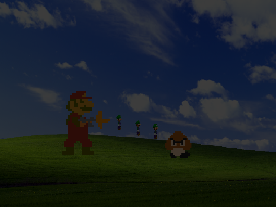 MARIO DANCING GUNNER by DarkSyndrome