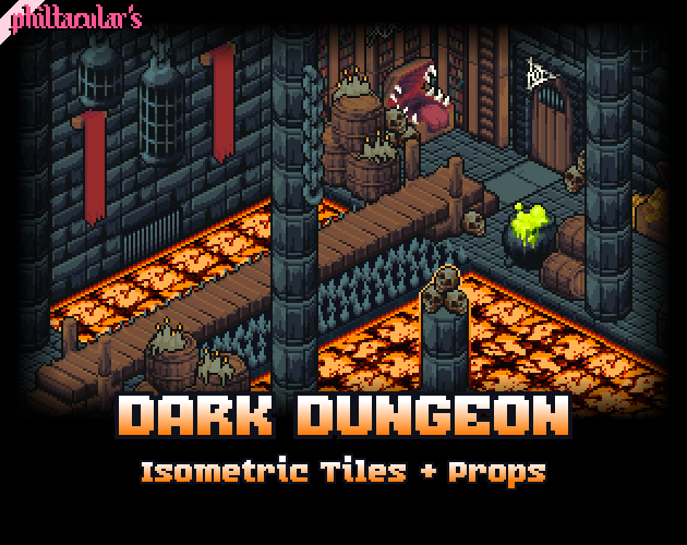 Dungeon Isometric Assets by philtacular