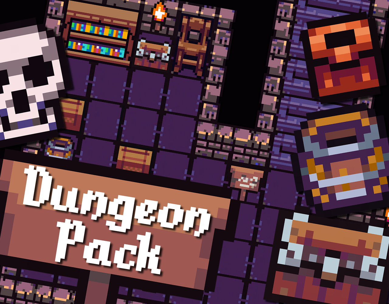 Dungeon Pack - Pixelart / Pixel Art sprite Top down dungeon Pack by ...