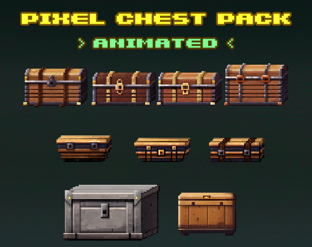 FREE Pixel Art Chest Pack - Animated by karsiori