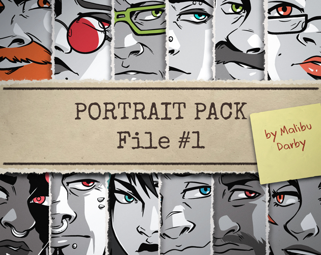 Portrait Pack - File#1 by MalibuDarby