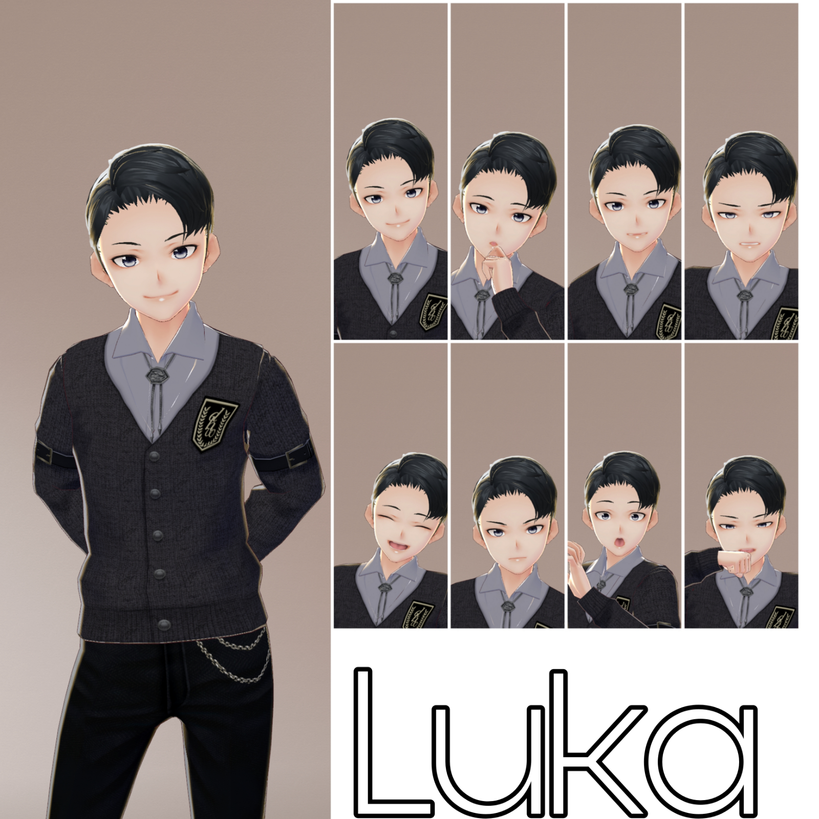 Luka - male character pack by Gatah