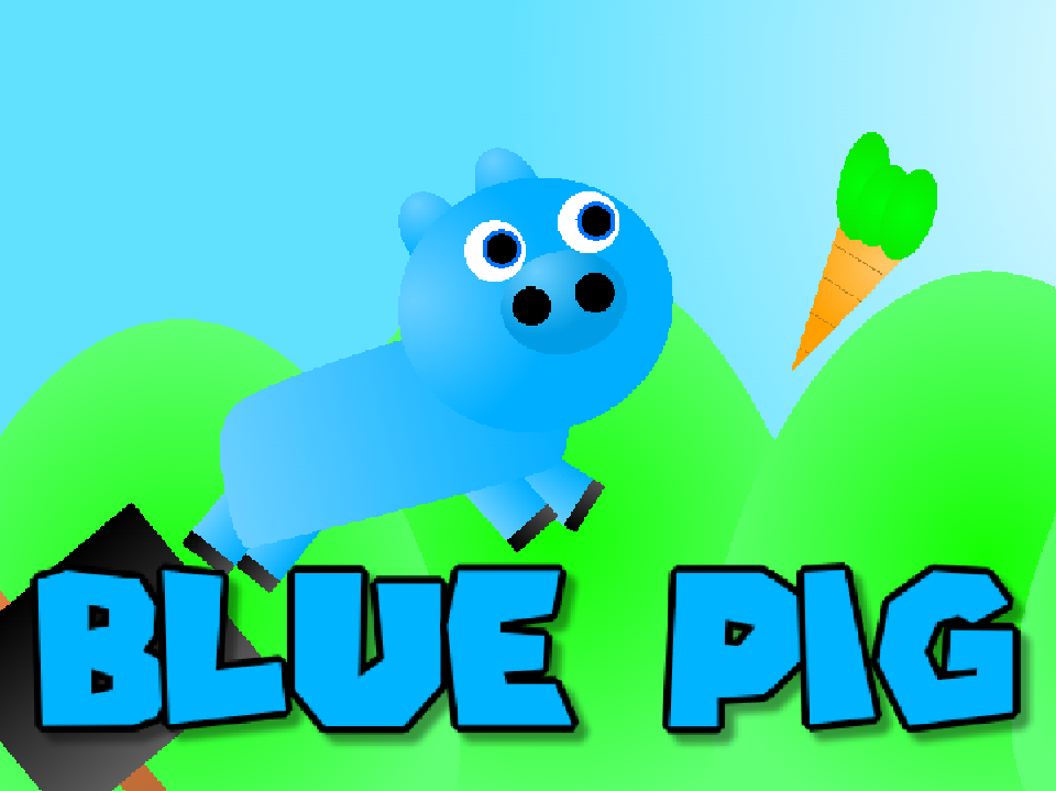 Blue Pig by SuperGames-
