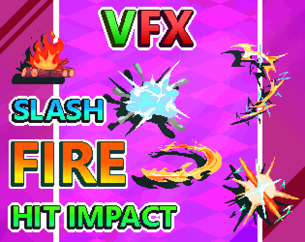 VFX COLLECTION - VOL 7 - Pixel Art Effects by kiddolink