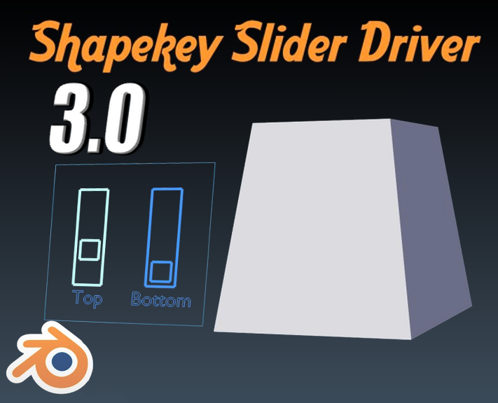 Shapekey Slider Driver (Blender 3.0 update) by Aquapaulo!