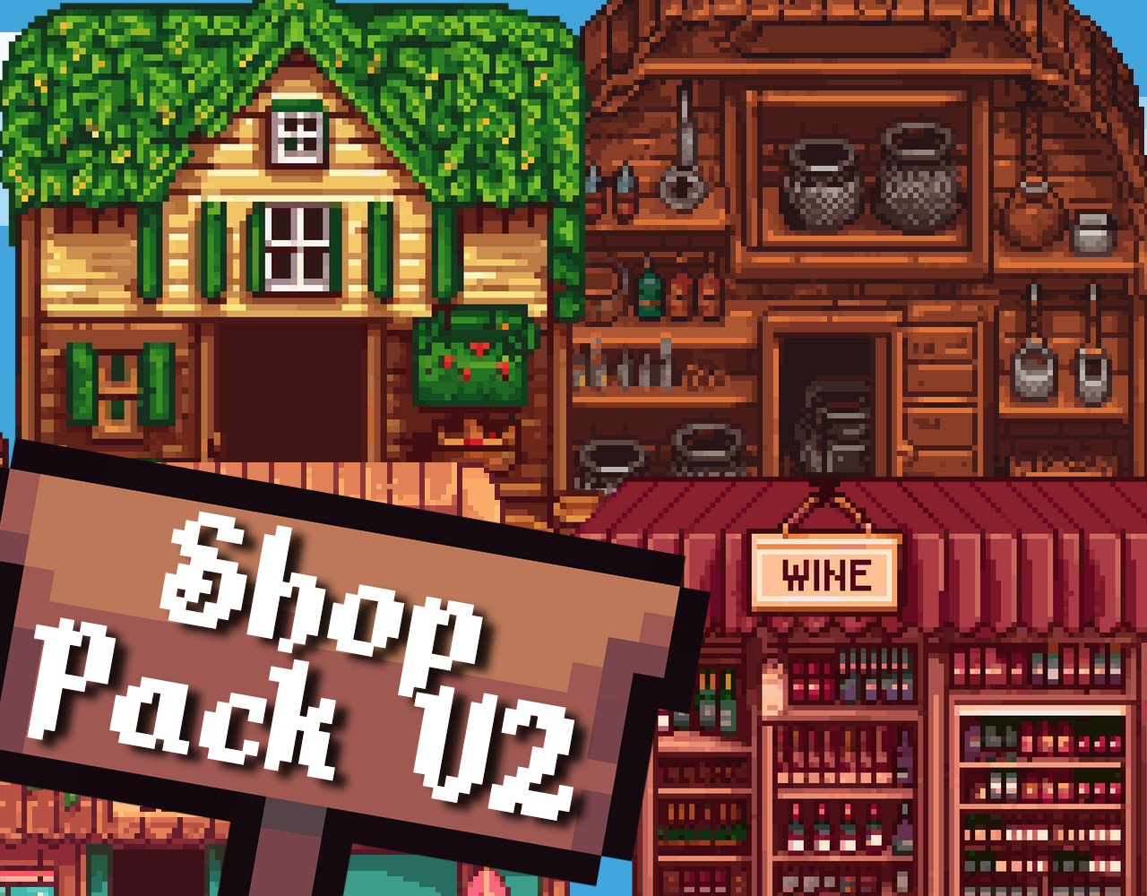 Shop Pack V2 Top-down Assets - Pixelart / Pixel Art Store Pack by ... Shop Pack V2 Top-down Assets - Pixelart / Pixel Art Store Pack by ...