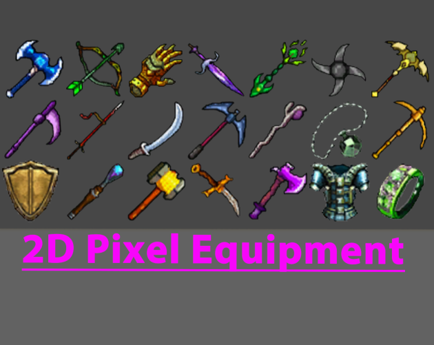 2D Pixel Equipment by kcstudio.asia