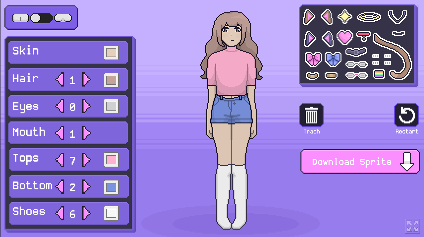 Pixel Character Creator by Welcome_to_heaven